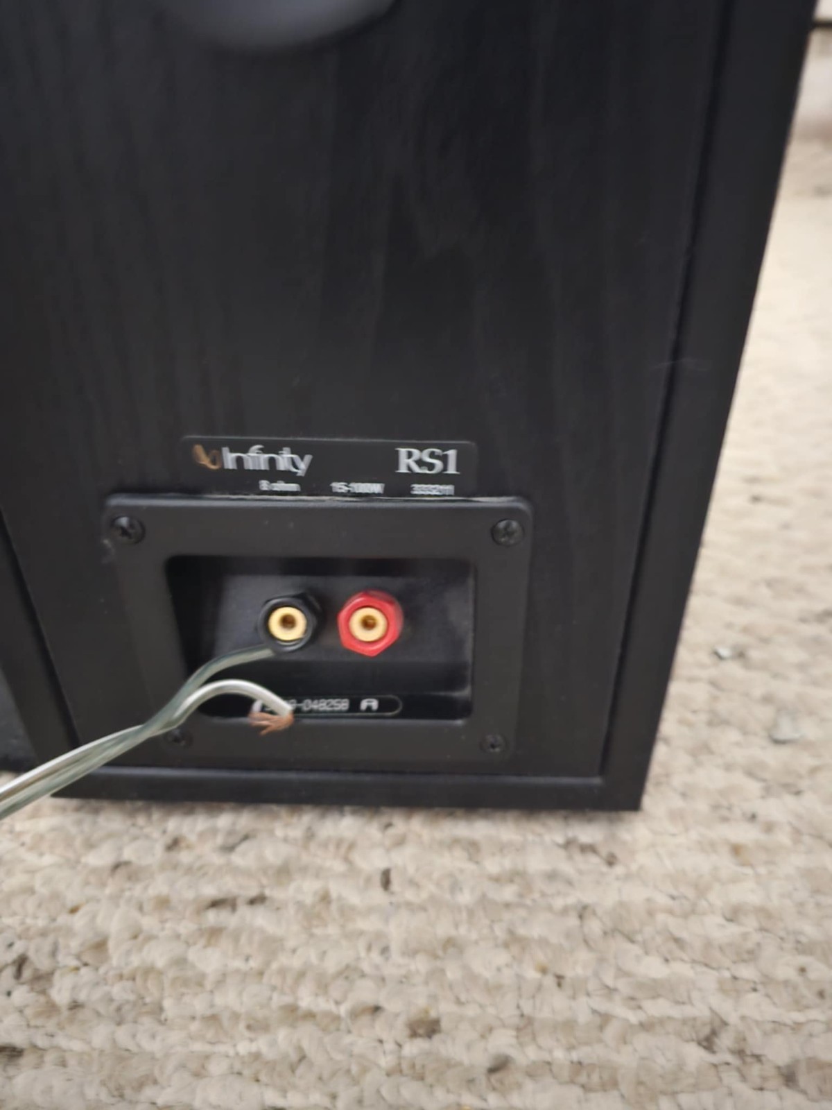 Infinity Reference Series RS1 Bookshelf Speaker ONE - Black Sound Great ...