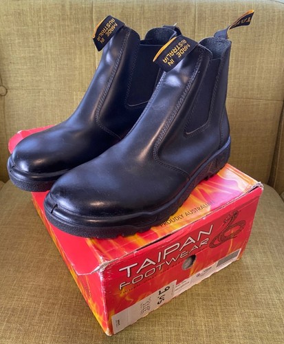 New TAIPAN Lightweight Elastic Sided Military Work Boot+Steel Toe Pull ...