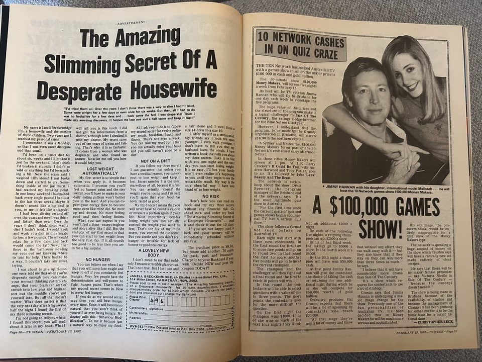 TV Week Magazine - 1982 - DEVO, Robert Wagner, Natalie Wood, John ...