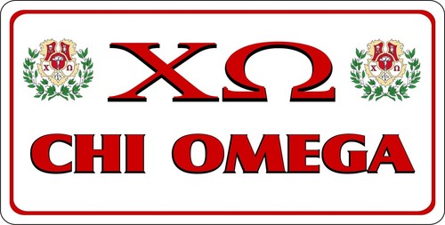Chi Omega Photo License Plate 760939922001| eBay