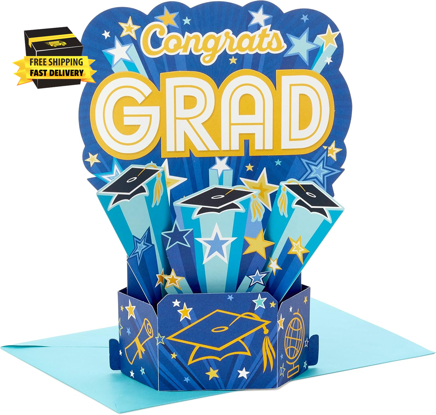 Paper Wonder Pop up Graduation Cards, Congrats Grad (8 3D Cards with ...