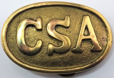 Vtg 70s CSA Confederate States of America Civil War Replica Brass Belt ...