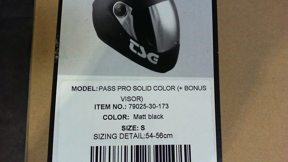 TSG - Pass Pro Full-face Helmet, Downhill Skateboarding, Matt Black ...