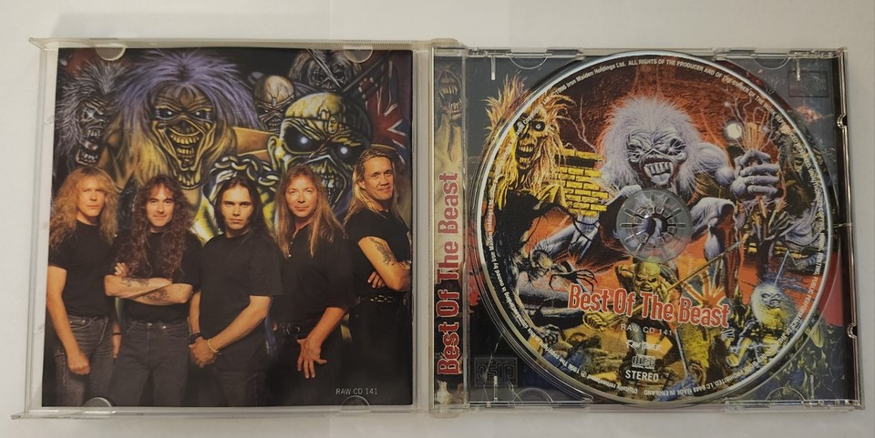 Iron Maiden Best Of The Beast CD Heavy Metal Raw 1996 RAW CD ...