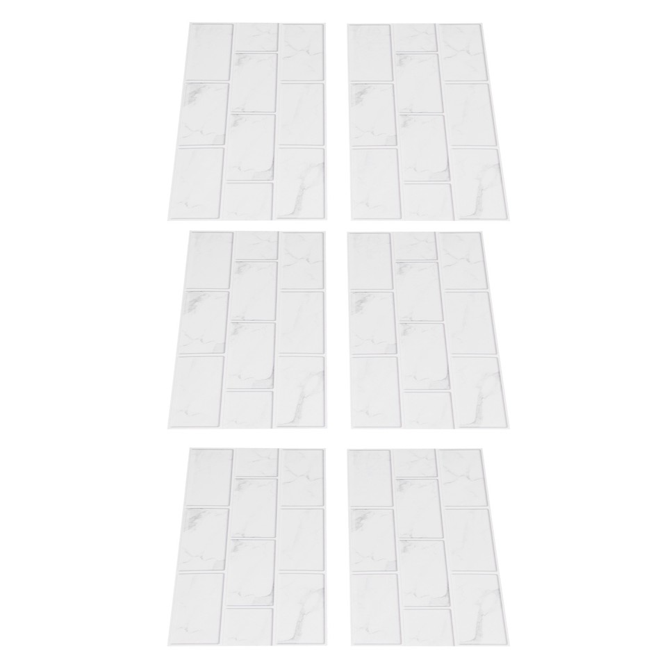 6x Innovative Tiles Sticker Brick Pattern Wall Decal Sticker For Home ...