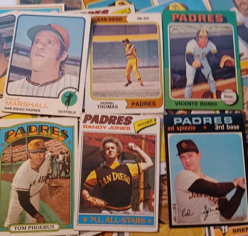 San Diego Padres 40 Card Vintage Baseball Lot..........BF7 | eBay