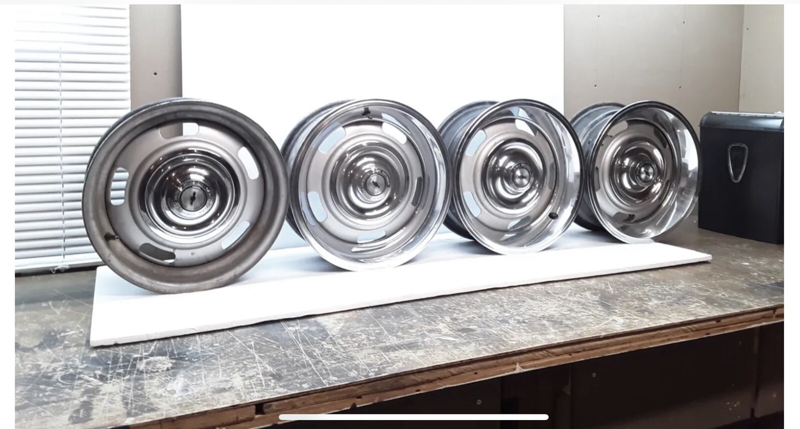 Original 1967 Corvette 15X6 Rally Wheels 2/67 Date Code Kelsey Hays ...