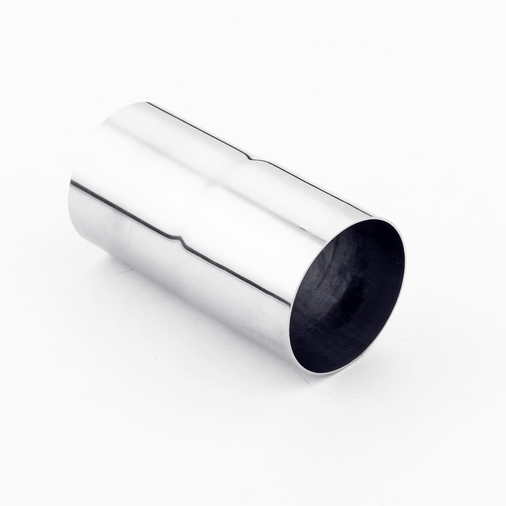 2.5" OD to 2.5" ID 5" Long Polished Stainless Steel Exhaust Pipe Tip ...