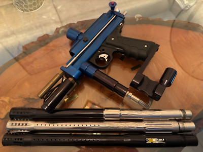 2K2 2002 WGP VERTICAL FEED AUTOCOCKER PAINTBALL MARKER BLUE + 3 Barrels ...