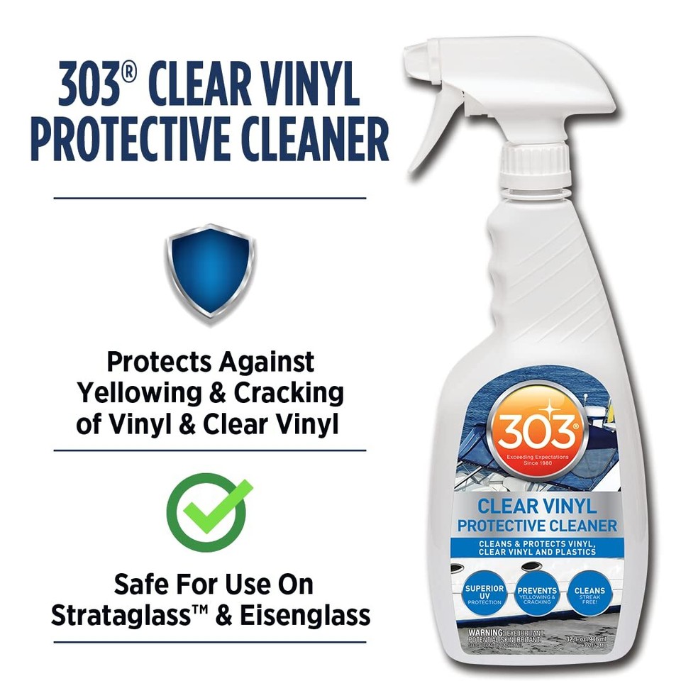 303 Clear Vinyl Protective Cleaner 32 Fl Oz UV Protection for Marine ...