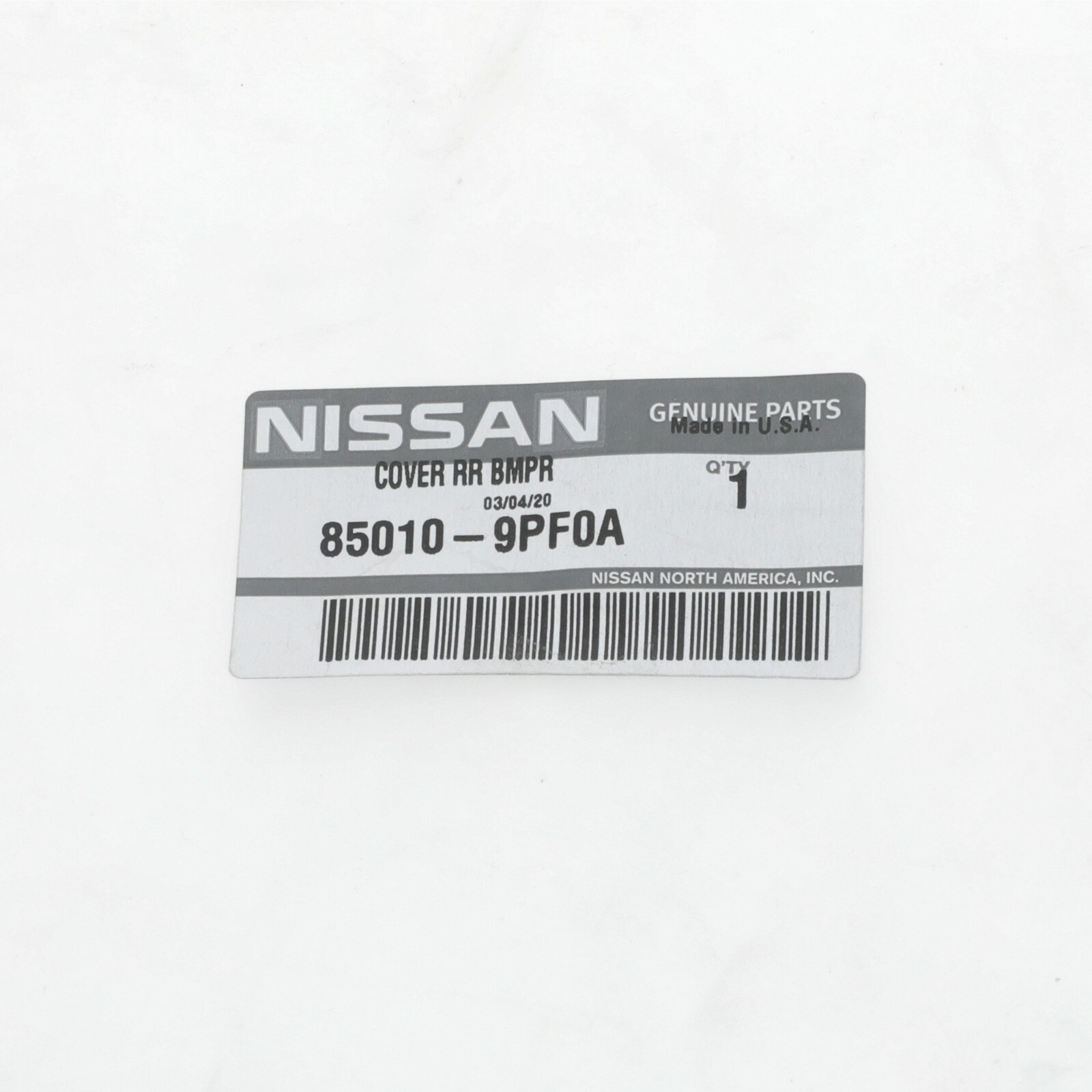 OEM 2017-2020 Nissan Pathfinder Rear Bumper Cover Spacer Panel NEW ...