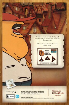 2008 Professor Layton & the Curious Village DS Print Ad/Poster Official ...