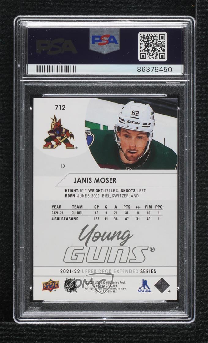 2021-22 Upper Deck Extended Series - Young Guns #712 J.J. Moser (RC ...