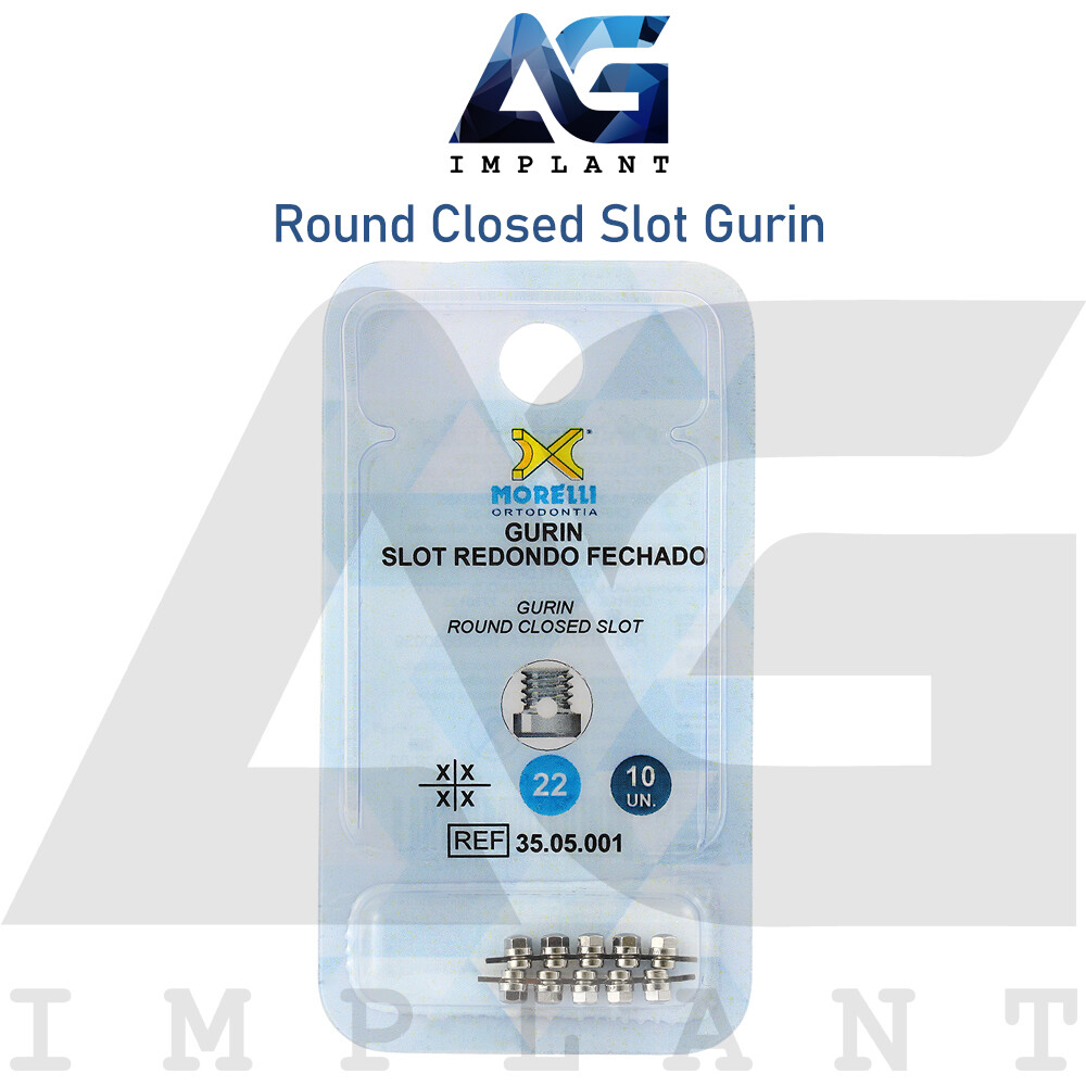 Round Closed Slot Gurin No Hooks Grip Lock Stop Archwire Orthodontic ...