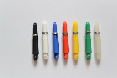 5 SETS OF NYLON EXTRA SHORT DART STEMS/SHAFTS WITH GRIP RINGS | eBay UK