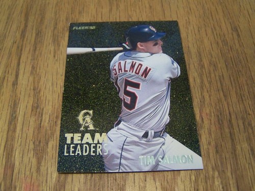 TIM SALMON & CHUCK FINLEY TEAM LEADERS 1995 FLEER BASEBALL CARD # 3 | eBay