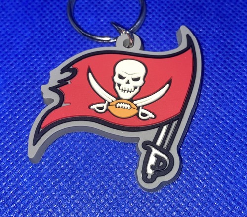 Tampa Bay Buccaneers NFL Soft Keychain Key Chain Souvenir | Red & Gray ...