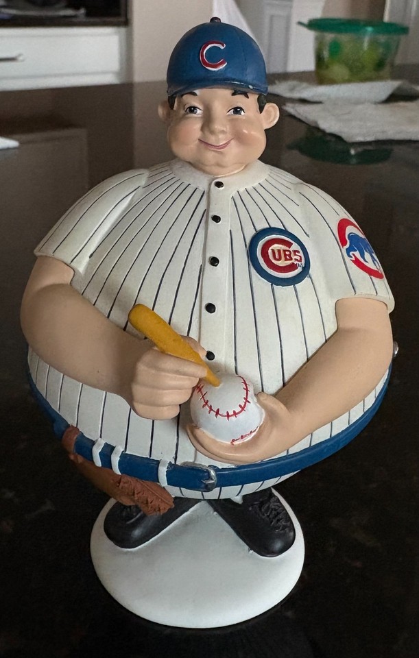 2004 DEPARTMENT 56 CHICAGO CUBS MLB FAT BOY FLIP TOP TRINKET DISH DEPT ...