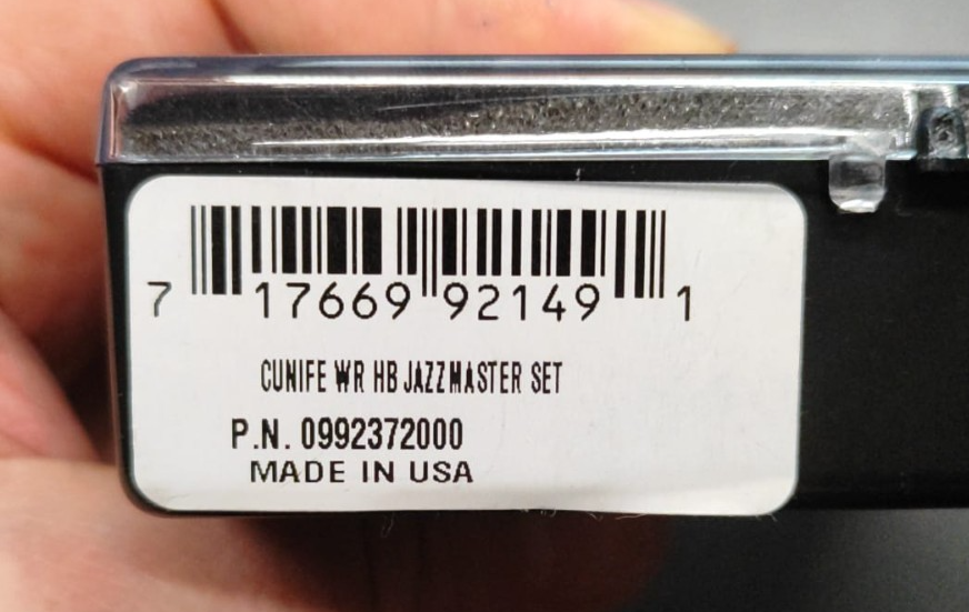 Fender Jazzmaster CuNiFe wide range humbuckers WRHB new pickups set in ...