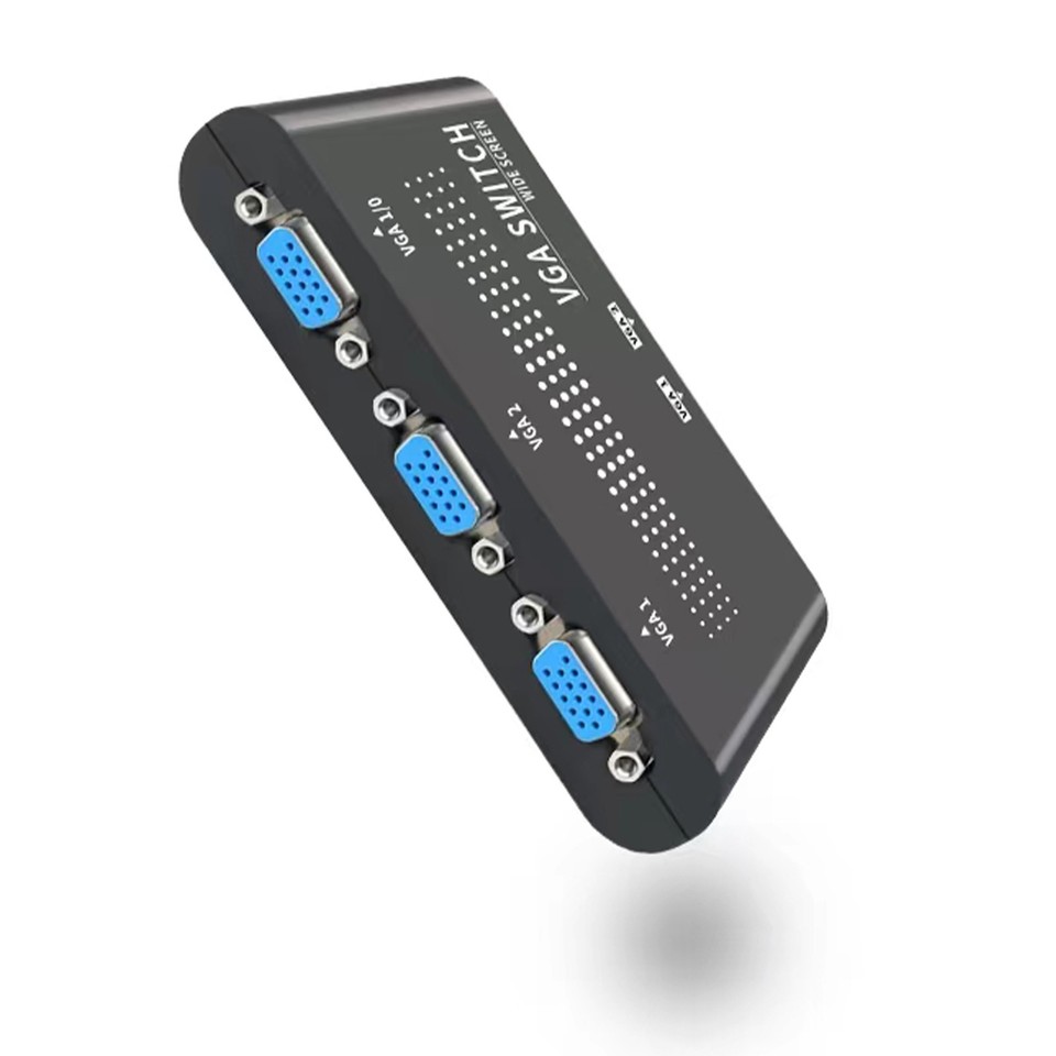 Dual Port VGA SVGA Monitor Sharing Switch Convertor For LCD PC Display ...