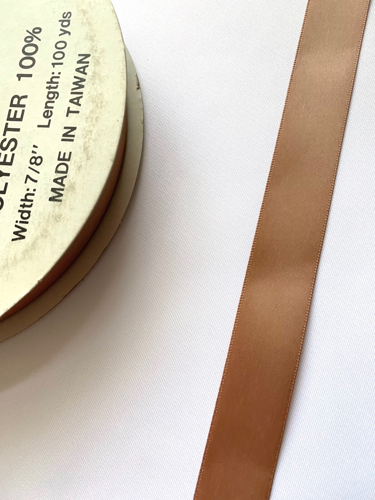 7/8" Satin Ribbon Single Face Polyester Assorted Colors Spool 100 yds ...