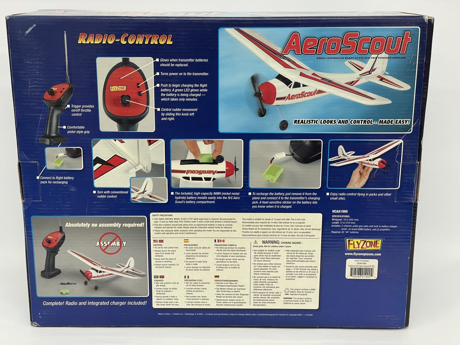Flyzone Aeroscout Ready to Fly RC Airplane HCAA1990 | eBay