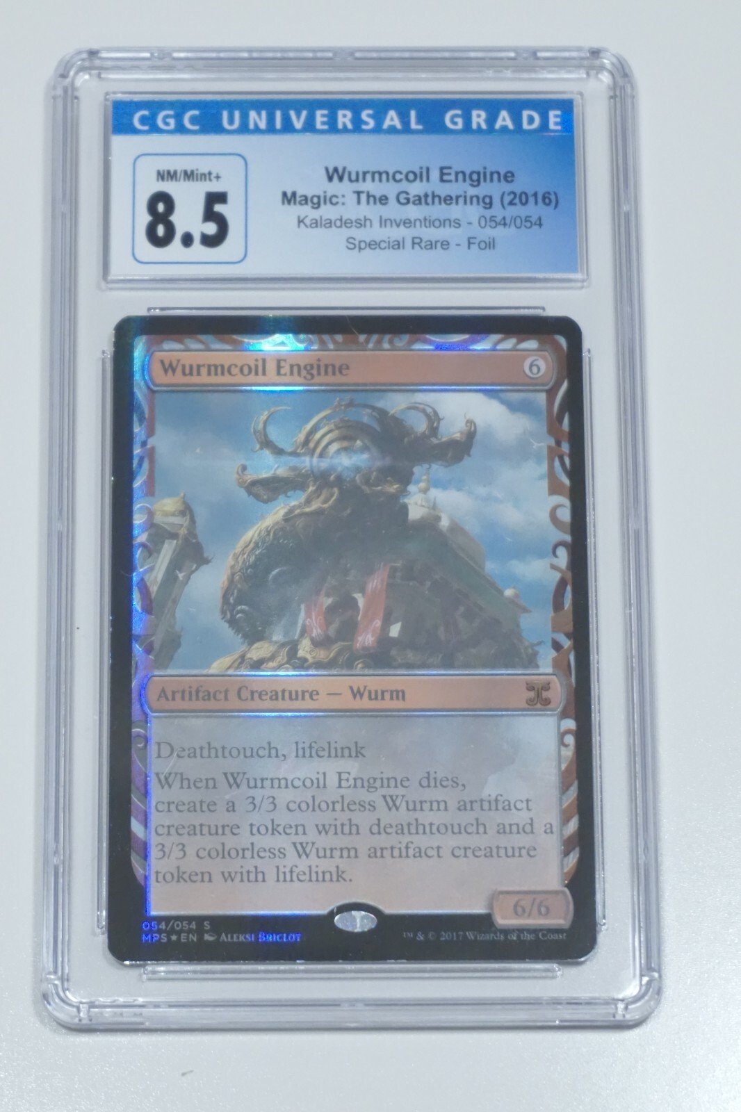 Magic the Gathering Wurmcoil Engine Graded 8.5 CGC Kaladesh Inventions ...