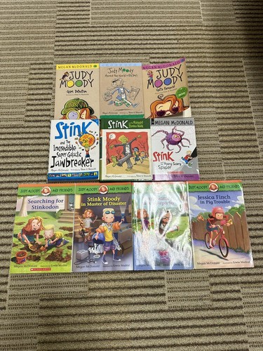 Judy Moody Stink Series Book Lot Set of 10 Megan McDonald Chapter ...