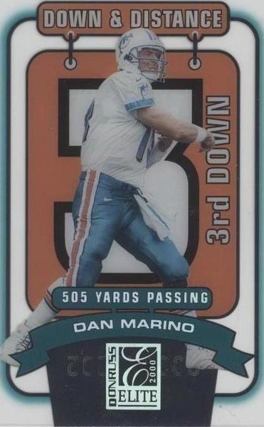 2000 Donruss Elite - Down & Distance #DD-3D3 Dan Marino /505 for sale ...