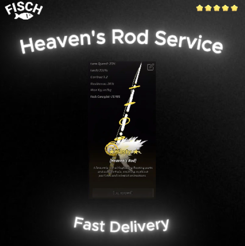 🐟 ROBLOX Fisch 🐟 | Heaven's Rod 😇| FAST DELIVERY ⭐CHEAPEST⭐ | eBay