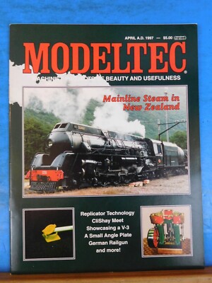 Modeltec 1997 April Magazine New Zealand mainline steam V-3 steam ...