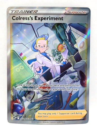 Pokemon TCG Colress's Experiment GG59/GG70 Crown Zenith Full Art Rare ...