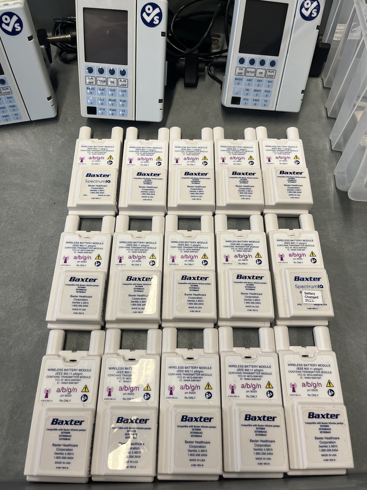 Baxter Sigma Spectrum A/B/G/N New Battery Insert Installed PN 35223 ...