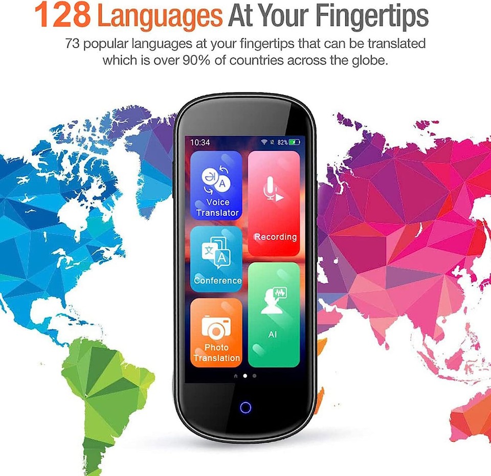 V12 109 Languages Smart Translator, 4.0 inch Large Screen | eBay