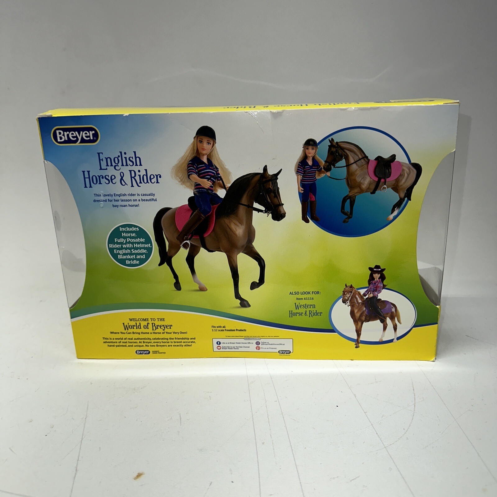 Breyer Freedom Series (Classics) English Horse & Rider Doll Set | (1:12 ...