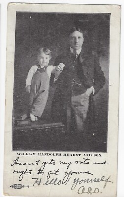 Tough 1906 William Randolph Hearst 4 NY Governor Campaign Postcard w ...