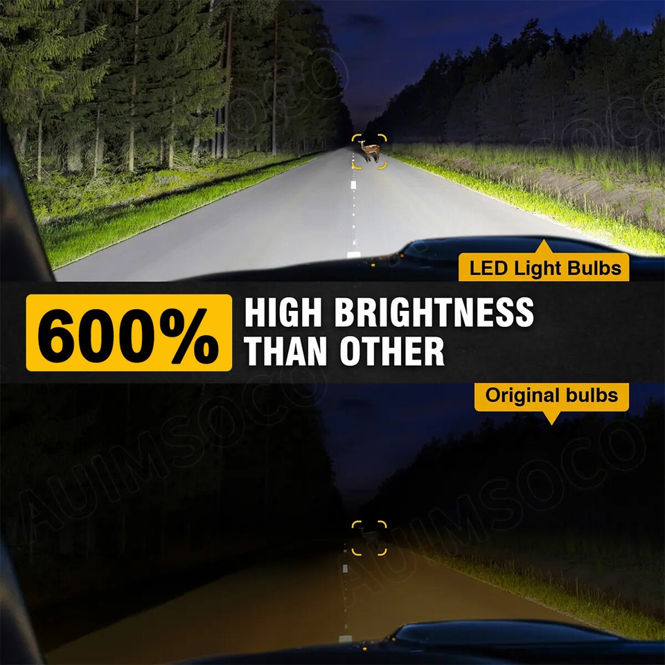 For Subaru WRX 2016-2019 10000K LED Headlight 9005 H11 High Low Beam ...