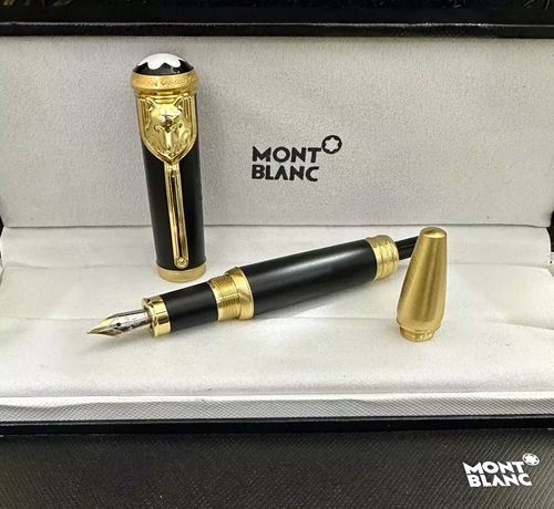 Montblanc Black Fountain Pen Pen needs ink | eBay UK