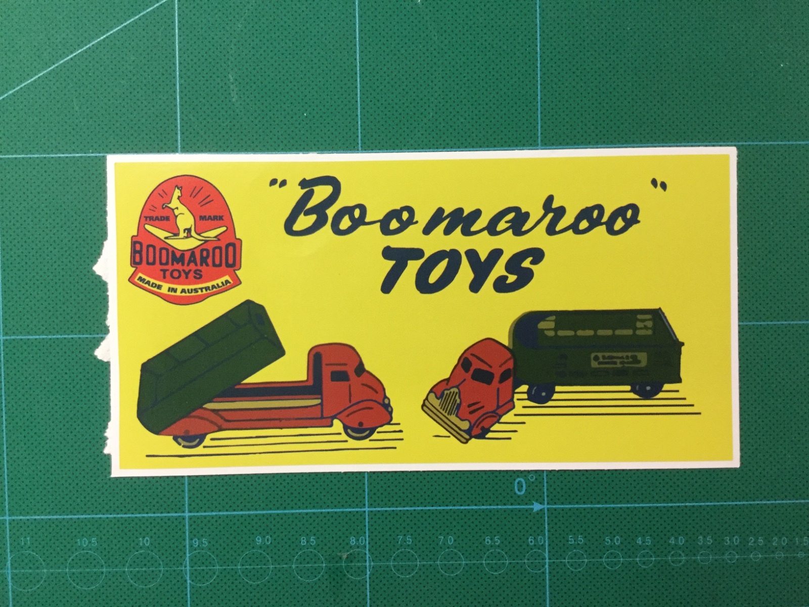 Boomaroo Sticker Toy Sticker Decals Collectable Vintage Toy Sticker ...
