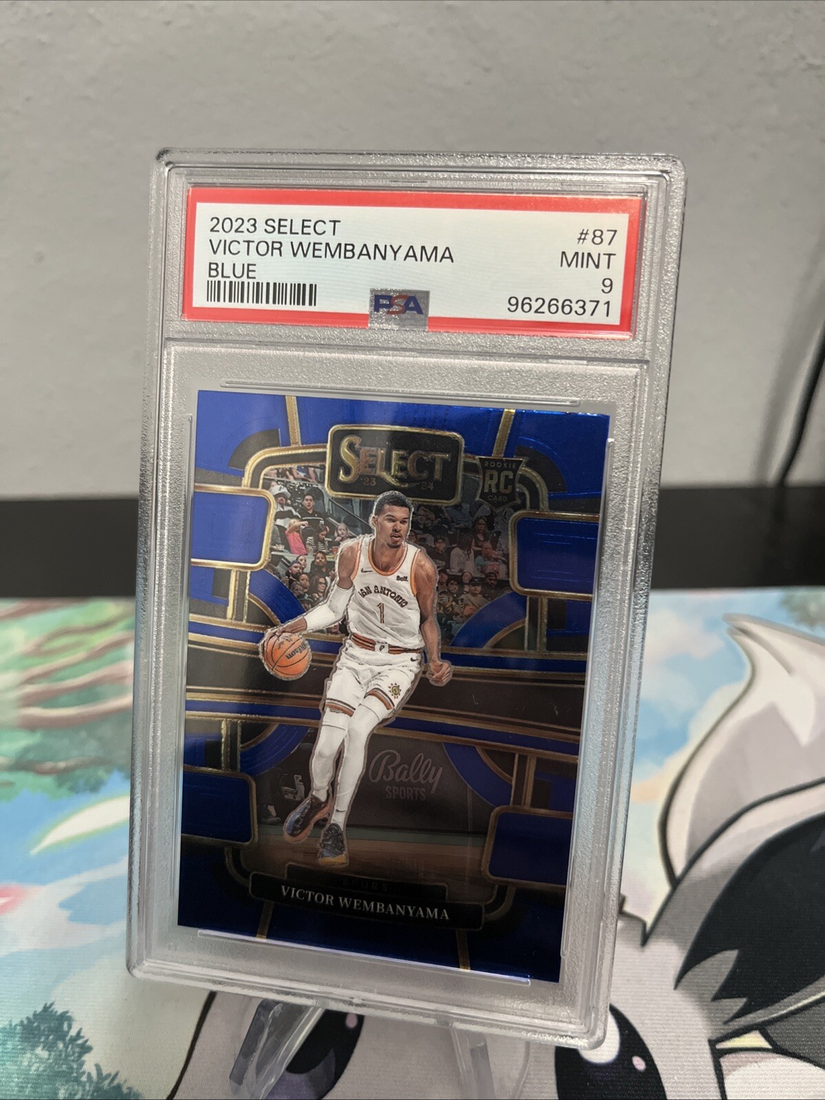 VICTOR “Wemby” WEMBANYAMA 2023 Select Concourse 87 Blue RC Rookie PSA 9 ...