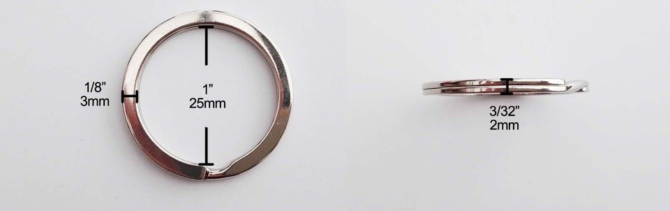 Split O ring For Keychain Keyring Pendant Findings Clasp Clip Trigger ...