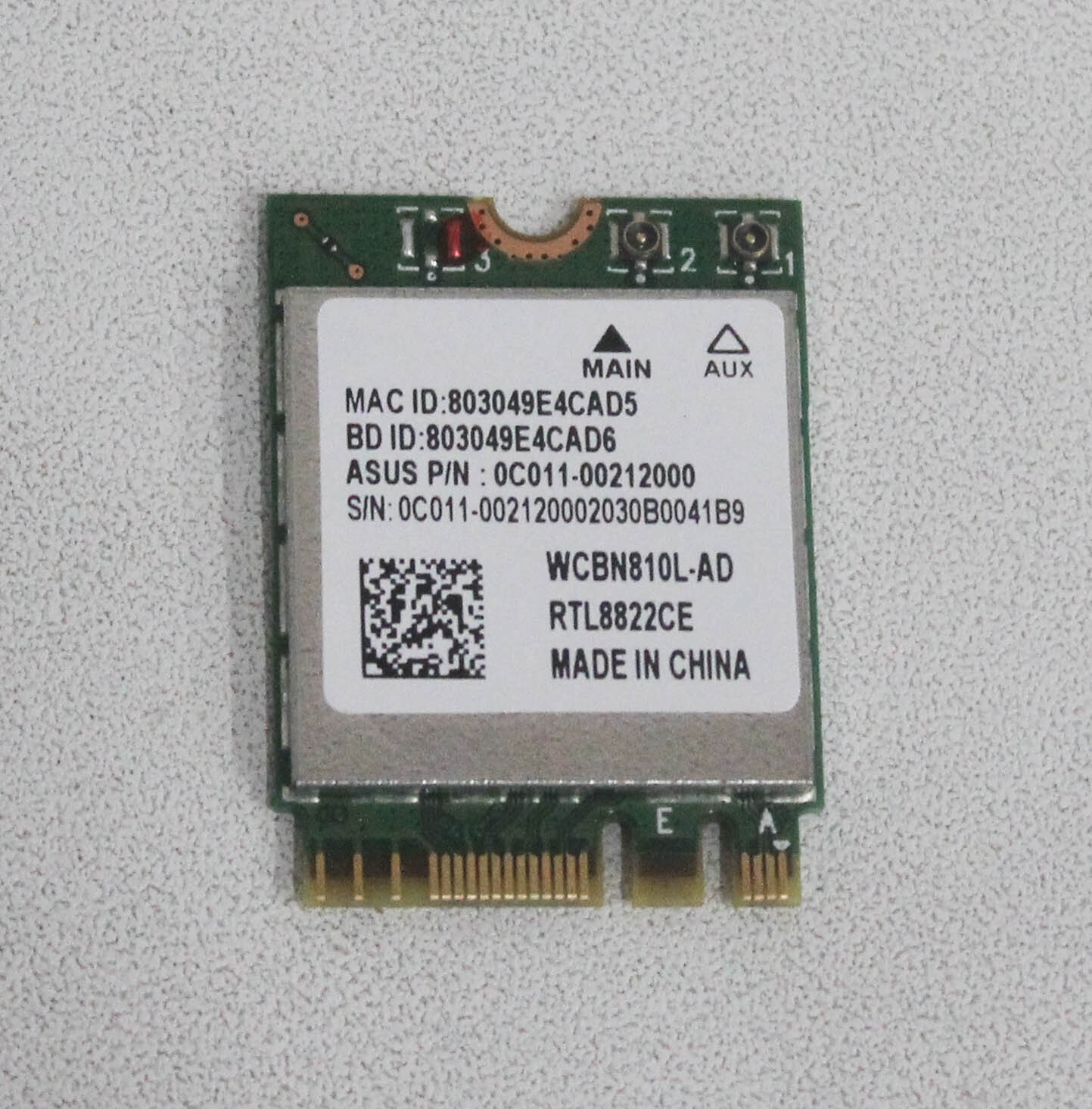 ASUS VivoBook 14 X412da 14" Genuine Laptop Wireless WiFi Card RTL8822CE ...