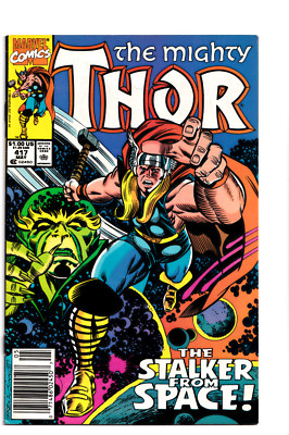 Thor #417 1st App of Red Celestial 1990 Marvel Comics Newsstand Edition ...