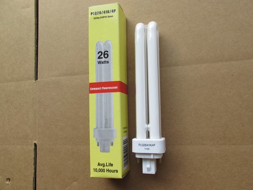 Compact Fluorescent PLQ26/41K/4P 26W 3-4 Pin Cool White F26DBXT4/SPX41 ...