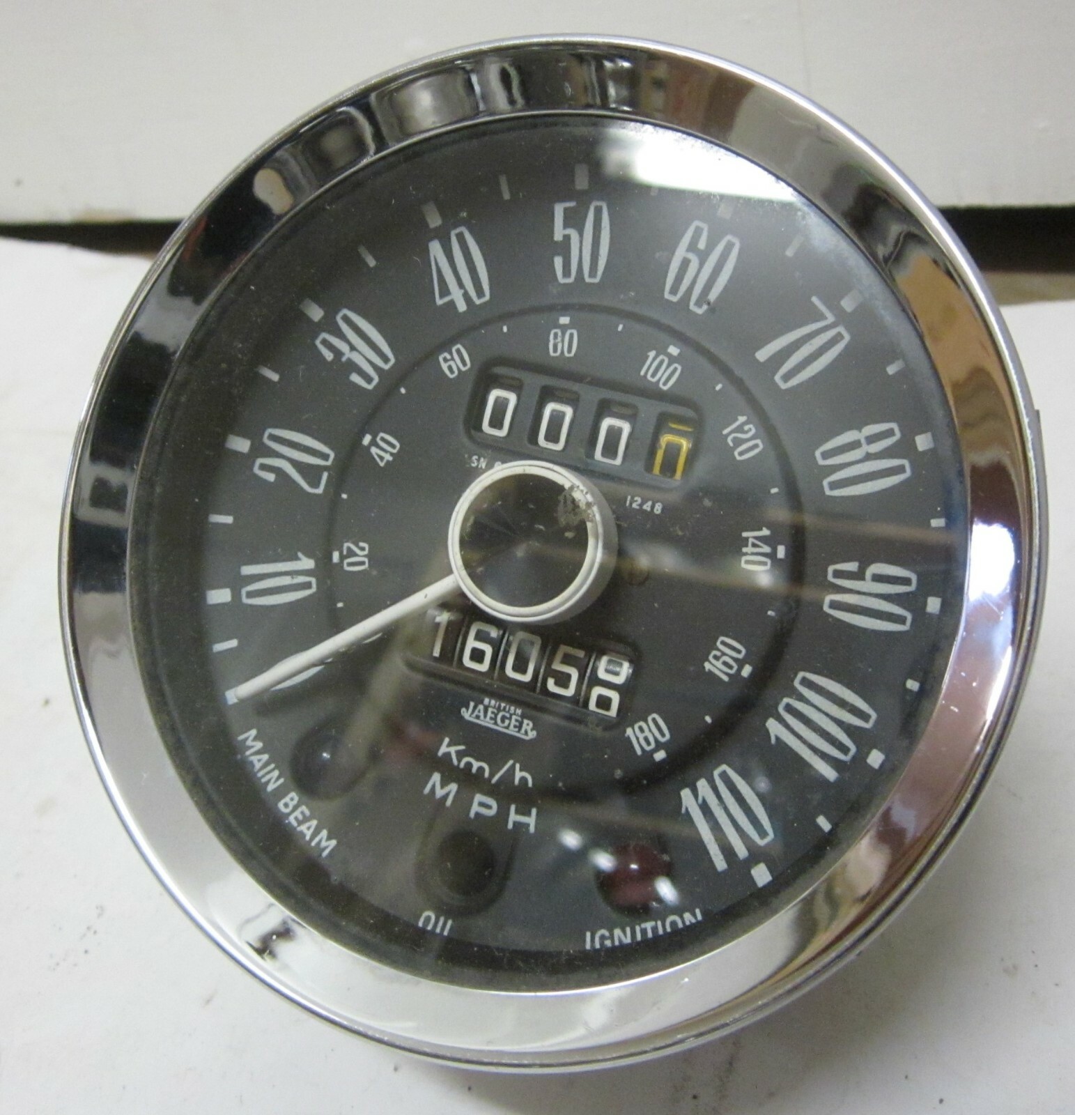 Triumph Spitfire Mk I Early Smiths Jaeger Speedometer SN 6121/16A ...