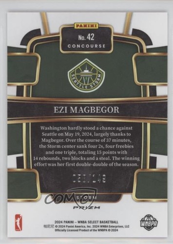 2024 Panini Select WNBA Concourse Red Prizm /149 Ezi Magbegor #42 | eBay