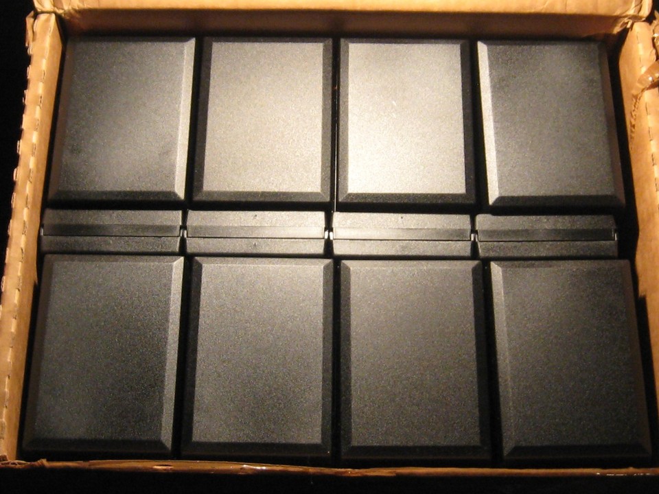 36 BLACK DURABLE STANDARD MEDAL BOXES AND REMOVABLE FOAM CUSHION ...
