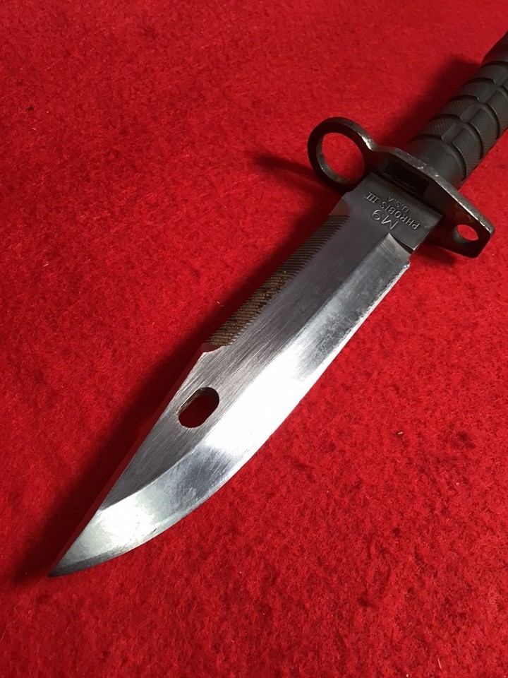 M9 Phrobis III Bayonet US Military USA - Leather Sheath Included ...
