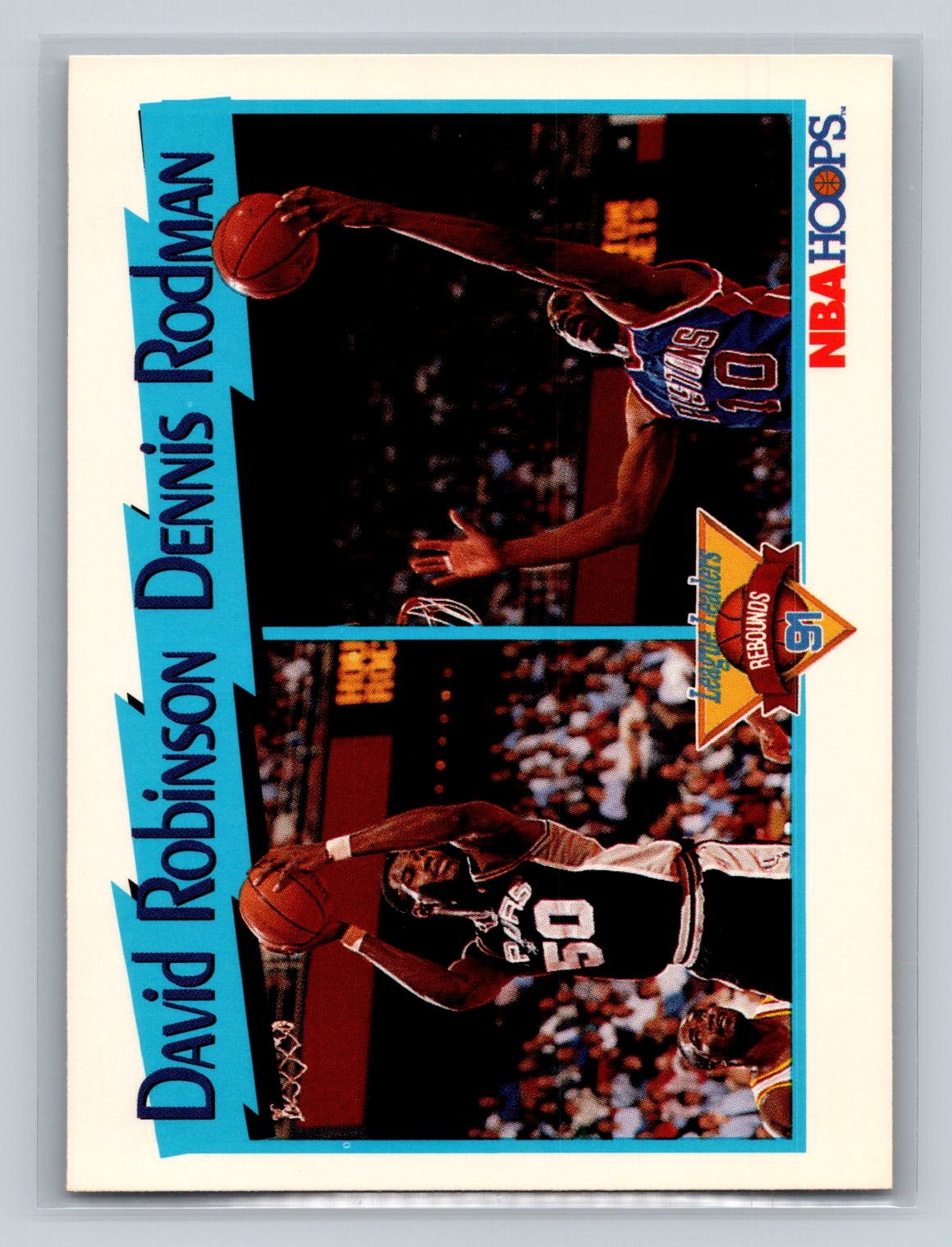 1991 Hoops #311 David Robinson / Dennis Rodman League Leaders NBA | eBay