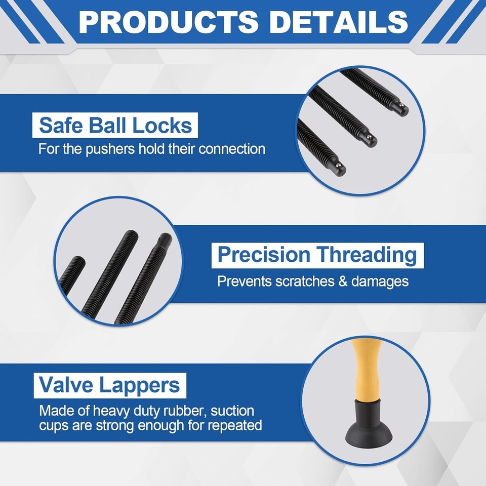 Valve Spring Compressor Set, 12PCS Valve Spring Clamp Removal Tool with ...